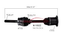 China NI10522 Cv Axle Right Side 1998-2004 Nissan Frontier Cv Axle Left And Right for sale