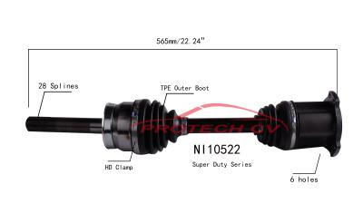 China NI10522 Cv Axle Right Side 1998-2004 Nissan Frontier Cv Axle Left And Right for sale