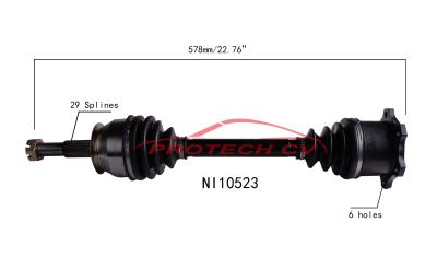 China NI10523 Xterra Front Axle Shaft Replacement Heavy Duty Clamp TPEE Boot for sale