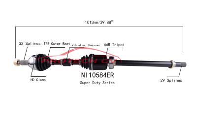 China Nissan Altima Front Axle Shaft Replacement TPEE Boot Cold Forging Grinding Process for sale
