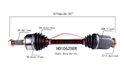 China Honda Right Side Cv Axle 1.5L Front Axle Assembly Replacement TPEE Boot for sale