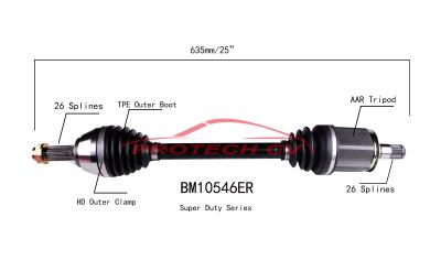 China BM10546ER Axle Shaft Assembly TPEE Boot 2011-2016 Mini Right Front Axle Shaft for sale