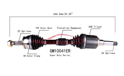 China GM10041ER CV Axle Assembly Heavy Duty Clamp TPEE Boot  Cold Forging Grinding Process Technology EXTREME Weather Unit for sale
