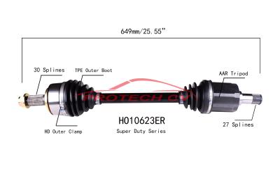 China HO10623ER CV Axle Assembly Heavy Duty Clamp TPEE Boot  Cold Forging Grinding Process Technology EXTREME Weather Unit for sale