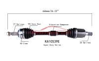 China KA10539E CV Axle Assembly Heavy Duty Clamp TPEE Boot  Cold Forging Grinding Process Technology EXTREME Weather Unit for sale