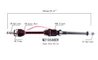 China CV Assembly Drive Shaft Axle Heavy Duty Clamp TPEE Boot 2488cc Mazda 3 Drive Shaft for sale