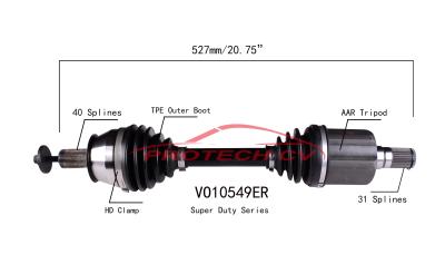 China Front Left CV Drive Shaft FWD Volvo S60 Drive Shaft EXTREME Weather Unit for sale