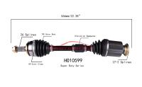 China HO10599 Cv Joint Driveshaft Automatic CVT 2014-2015 Honda Civic Drive Shaft for sale