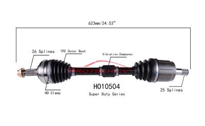 China 1992-1998 Honda Civic SOHC CV Drive Shaft Axle Assembly EXTREME Weather Unit for sale