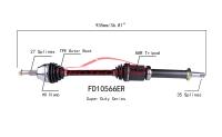 China 2.5L L4 CV Axle Shaft Assembly Right Front Axle Assembly FD10566ER EXTREME Weather Unit for sale