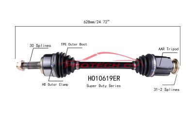 China Acura TLX 3.5L Right Front Axle Assembly Axle Cv Shaft Assembly EXTREME Weather Unit for sale