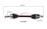 China HY10592 CV Axle Shaft Assembly Hyundai Accent Front Axle Assembly Replacement for sale