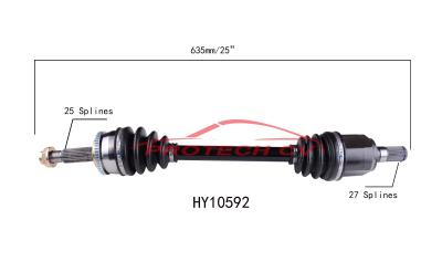 China HY10592 CV Axle Shaft Assembly Hyundai Accent Front Axle Assembly Replacement for sale