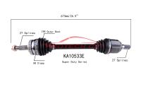 China 2.4L Kia Optima Cv Complete Assembly Front Left Cv Axle Cold Forging Grinding Process for sale