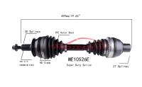 China AWD 4Matic Axle Cv Shaft Assembly CLA250 Mercedes Benz Drive Shaft for sale