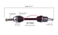 China INFINITI EX35 Inner Cv Joint Assembly AWD Right Front Axle Shaft for sale