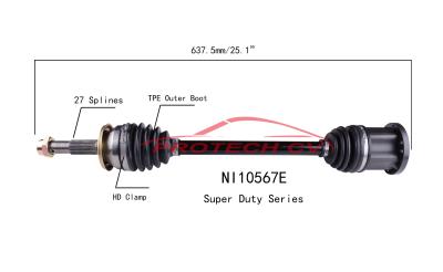 China INFINITI Q50 AWD CV Axle Shaft Assembly 3.5L Inner Cv Joint Assembly for sale