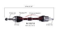 China Automatic Cv Boot Assembly 2015-2017 Nissan Micra Front Left Cv Axle for sale