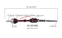 China Nissan Rogue Cv Drive Shaft AWD Right Front Axle Shaft Heavy Duty Clamp TPEE Boot for sale