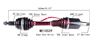 China TPEE Boot Cv Axle Assy Mercedes Benz 4Matic Right Front Axle Assembly for sale