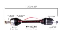 China HO10623ER CV  CV Axle Assembly Heavy Duty Clamp TPEE Boot  Cold Forging Grinding Process Technology EXTREME Weather Unit for sale