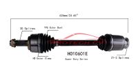 China HO10601E CV  CV Axle Assembly Heavy Duty Clamp TPEE Boot  Cold Forging Grinding Process Technology EXTREME Weather Unit for sale