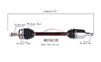 China HO10612E CV  CV Axle Assembly Heavy Duty Clamp TPEE Boot  Cold Forging Grinding Process Technology EXTREME Weather Unit for sale