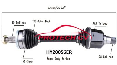 China HY20056ER CV  CV Axle Assembly Heavy Duty Clamp TPEE Boot  Cold Forging Grinding Process Technology EXTREME Weather Unit for sale