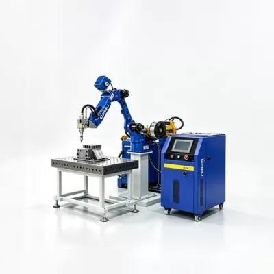 China Robot Integrated Fiber Laser Welding Workstation 1500W-3000W for sale