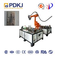 China 1.5KW Integrated Industrial Welding Robot Cells Fixed Worktable 2mm Alloy Fittings for sale