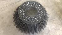 China Base Outer Diameter 450mm Inner Diameter 200mm Flat Steel Wire Gutter Broom for sale