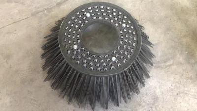 China Base Outer Diameter 450mm Inner Diameter 200mm Flat Steel Wire Gutter Broom for sale