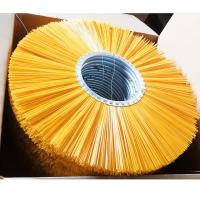 China Flat/Convoluted Snow Sweeper Ring Brushes Plate Poly Wafer Broom Road Street Sweeper Brush for sale