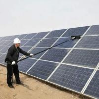 China 5.4M Motor Driven Brush Solar Panel Dry Cleaning Tool Without Water for sale