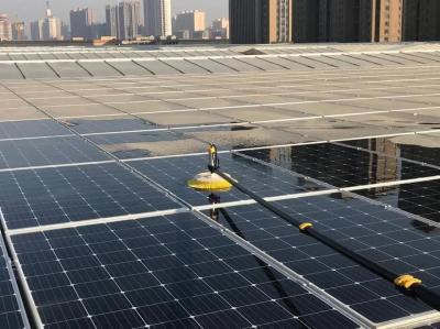 China Portable Solar Panel Cleaning Brush Kits Single Head Automatic Rotating Brush Machine Robots for sale