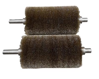China Size 420 * 200mm Mechanical Cleaning Brush Polishing And Rust Removal Brush Roller for sale
