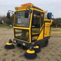 China Large Trash Rash Bin Capacity 60L-150L Of Road Sweeper Battery Street Cleaning Machine for sale