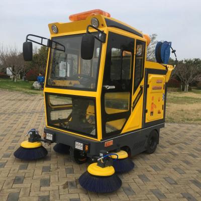 China Large Trash Rash Bin Capacity 60L-150L Of Road Sweeper Battery Street Cleaning Machine for sale