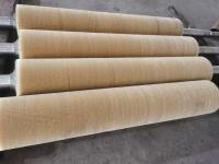 China Roller Brush Cylindrical Industrial Cleaning Rust Scale Polishing Steel Wire Finishing Wheel for sale