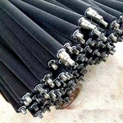 China Nylon Wire Roller Brush With Shaft Sleeve Cleaning Brush Roller for sale