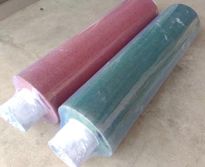 China Size 300*1000*152mm Exposed Stainless Steel Grinding Head Non-Woven Roller Brush At Both Ends for sale