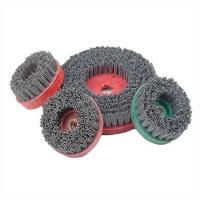 China Silicon Carbide Abrasive Wire Disc Brush Evenly Ground And Firmly Bristled for sale