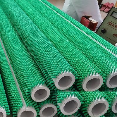 China OD115-120mm, ID90mm Length 1200-1500mm Food Machinery Nylon Roller Brush for sale