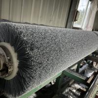 China Denim Textile Fabric Surface Grinding Roller, Silicon Carbide Abrasive Wire Grinding Brush Roller for sale