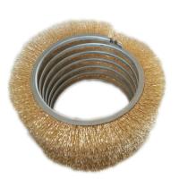China Round Spiral Rotary Outward Cleaning 360 Degree Coil Brush For Polishing Wood for sale