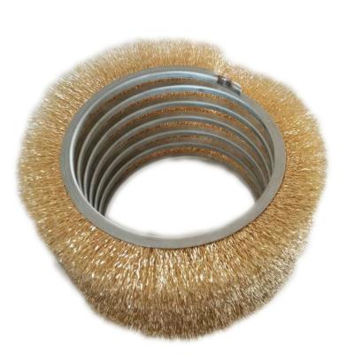 China Round Spiral Rotary Outward Cleaning 360 Degree Coil Brush For Polishing Wood for sale