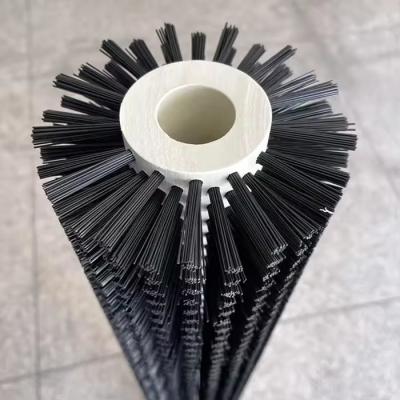 China PP Base Material Nylon Cylinder Rotary Cleaning Roller Brush for sale