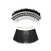 China Road Cleaning Sweeper Gutter Broom with Steel Wire Side Brush and 2*3mm Filament Diameter for sale
