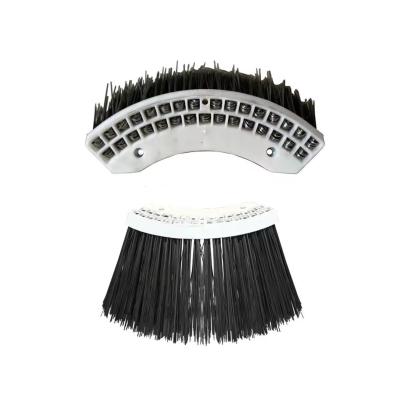 China Road Cleaning Sweeper Gutter Broom with Steel Wire Side Brush and 2*3mm Filament Diameter for sale