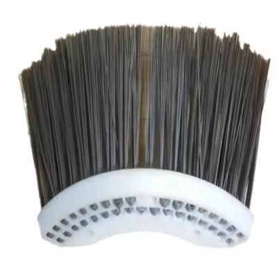China Wear Resistance Steel Wire Gutter Broom for Sweeper for sale
